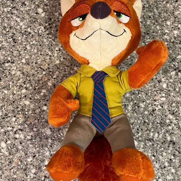 Disney | Toys | Disney Plush Zootopia Nick Wilde Plush 9 Tie | Poshmark